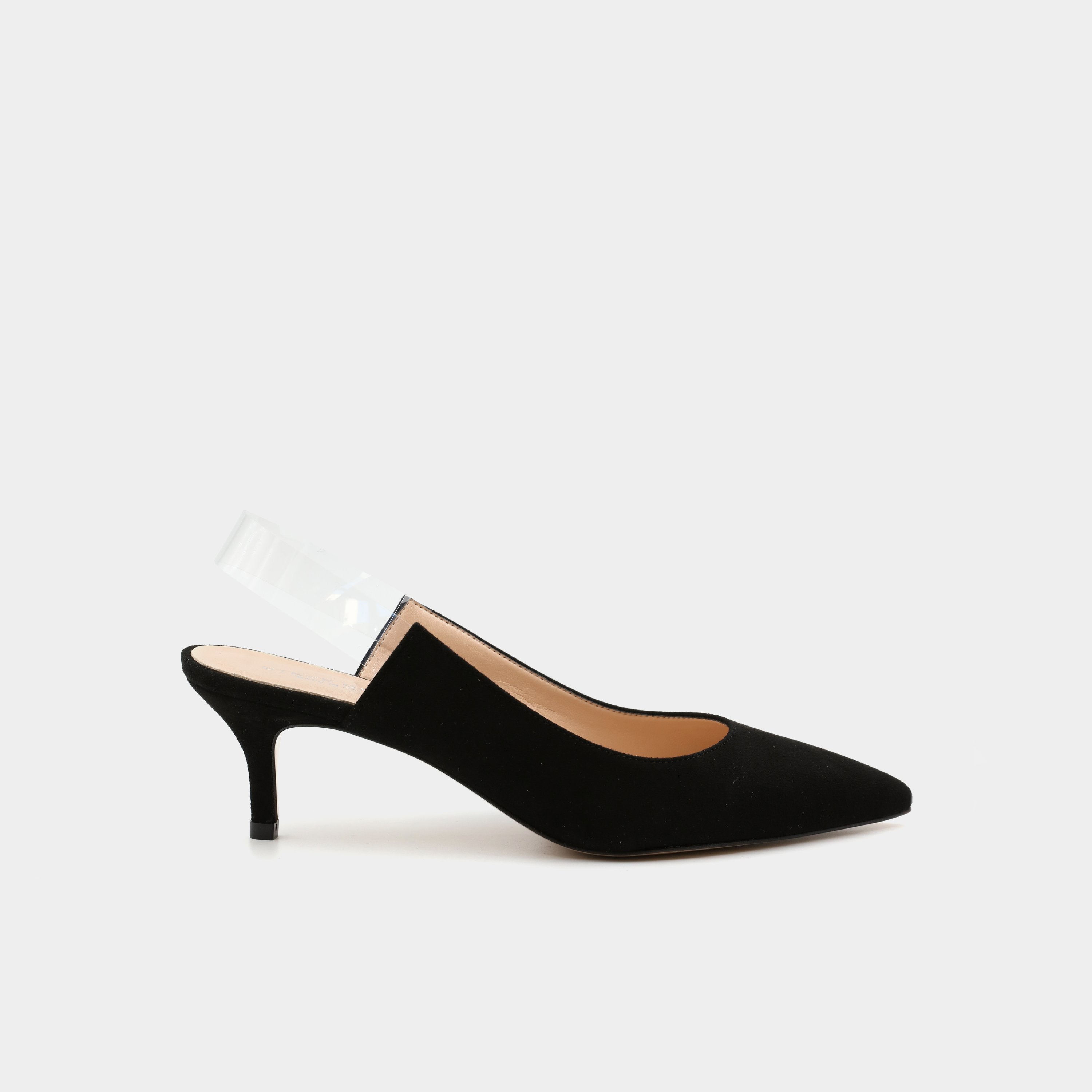 Steve Done | Slingback camoscio nero PVC – lemlò