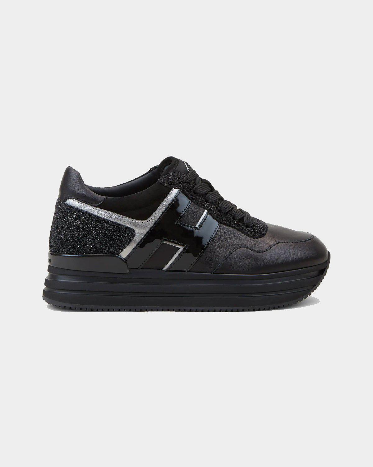 Hogan | Black Silver Midi Platform Sneaker – lemlò