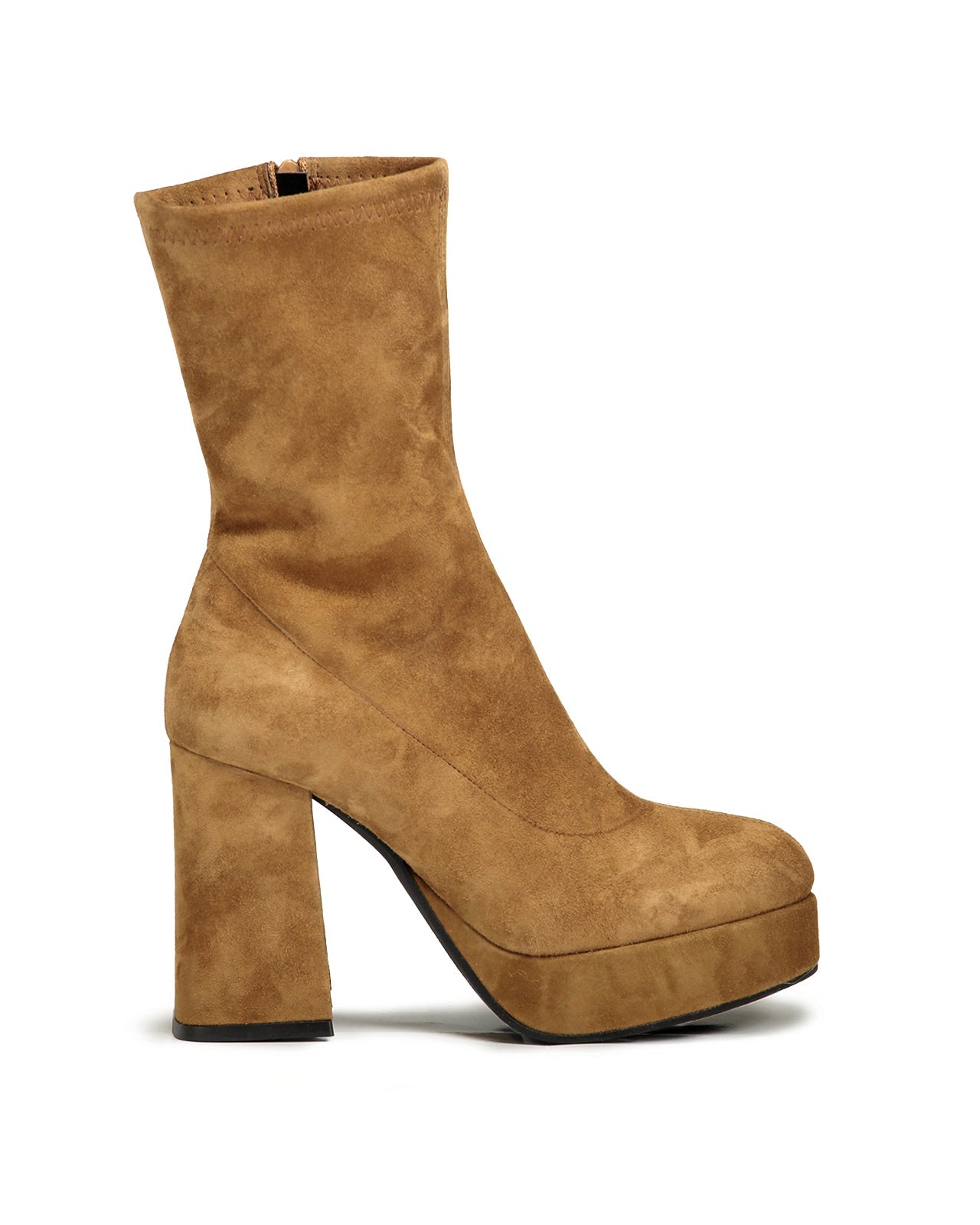 Steve Done | Stivale con plateau camoscio camel – lemlò