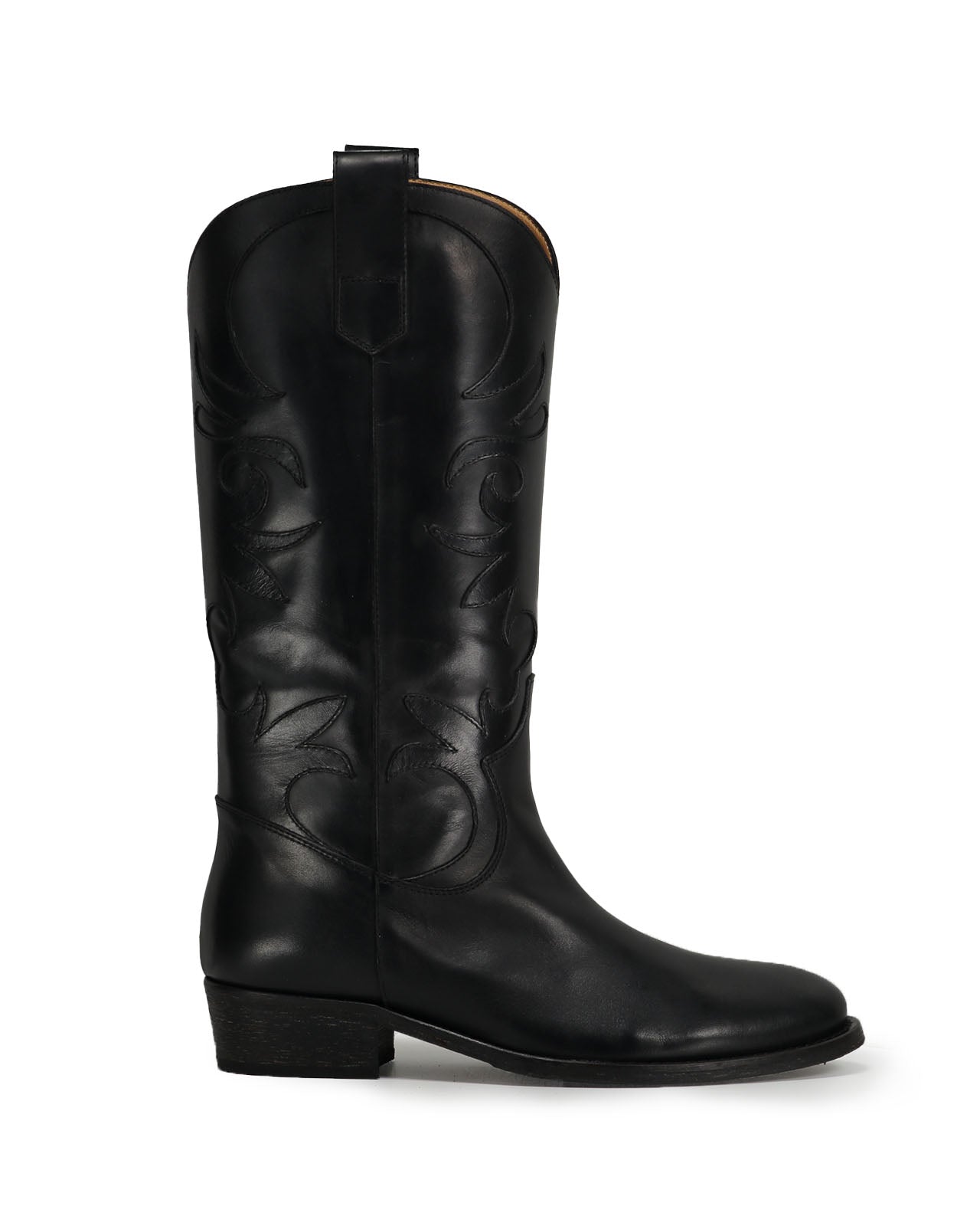 Via Roma 15 | Stivale texano Cowboy Malibù nero – lemlò