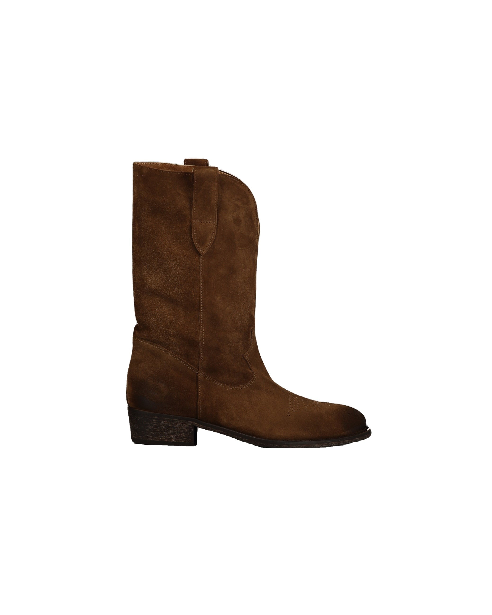 Via Roma 15 | Brown marten velor texan boot – lemlò